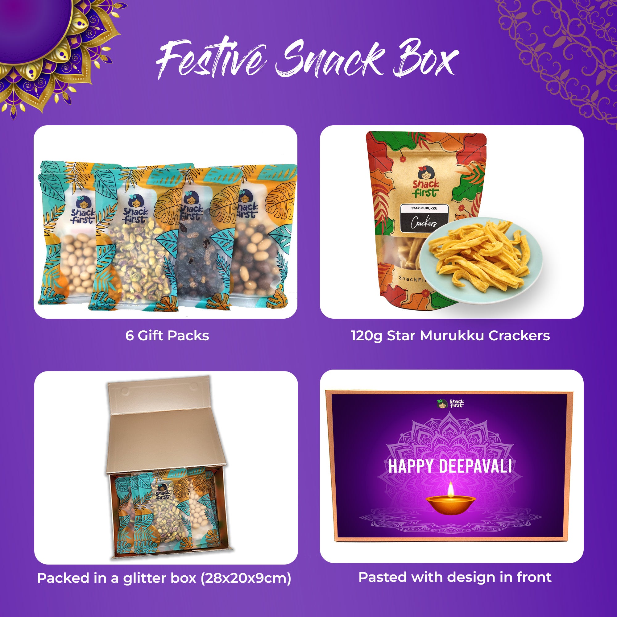 Happy Deepavali Snack Gift Box (Diwali 2024)