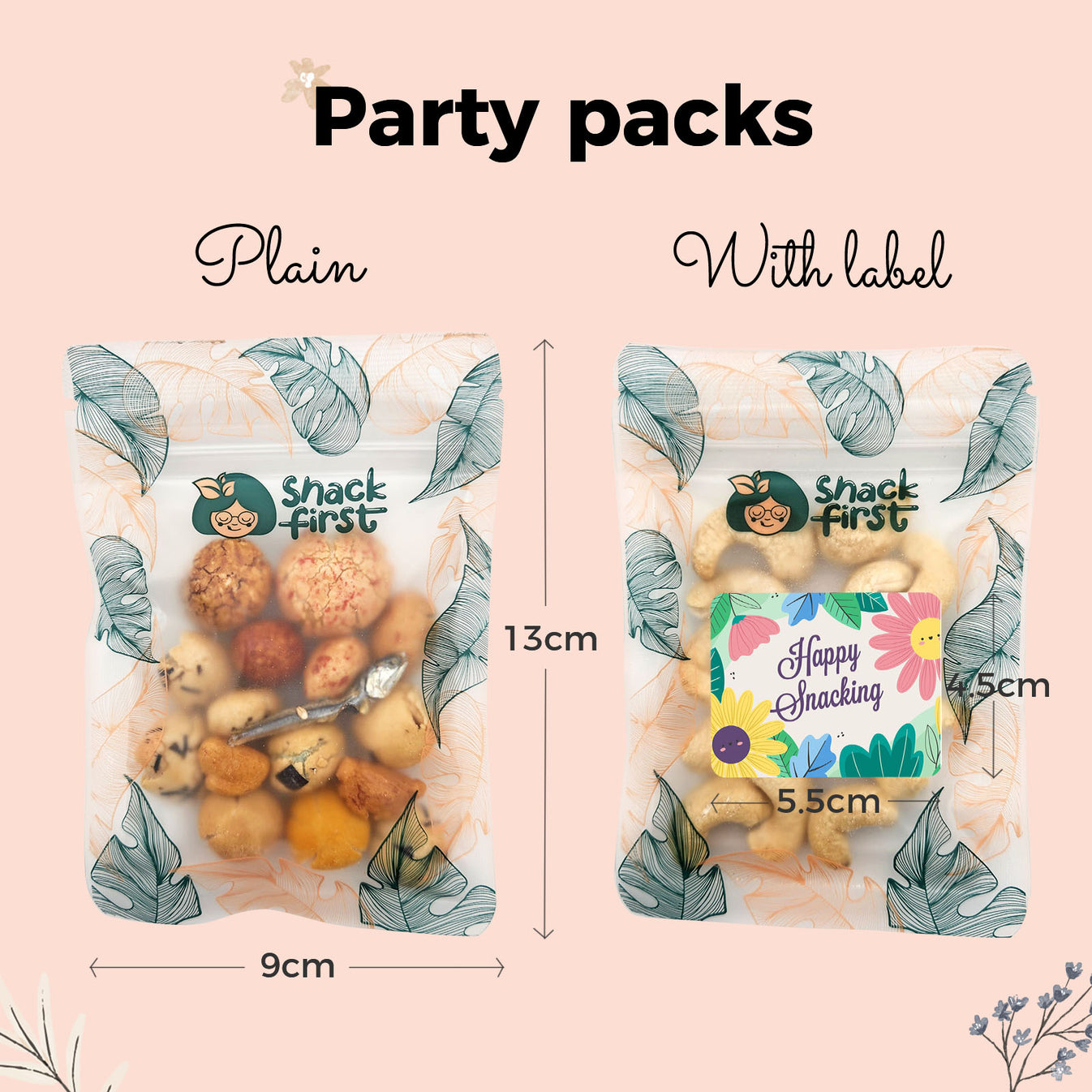 Nuts & Snacks Party Packs / Gift Packs